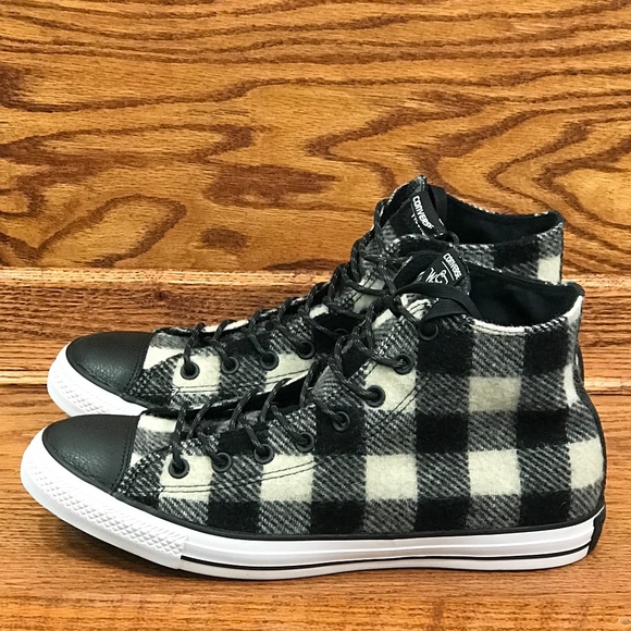 Converse | Shoes | Converse Woolrich Ctas Hi White Black White Shoe ...